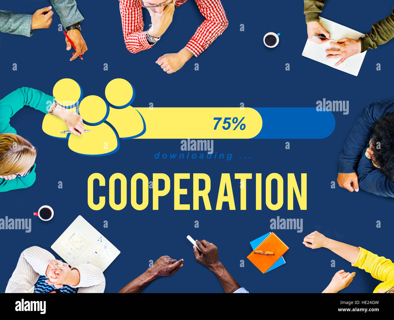 Partnership Team Cooperation Collaboration Concept Stock Photo - Alamy