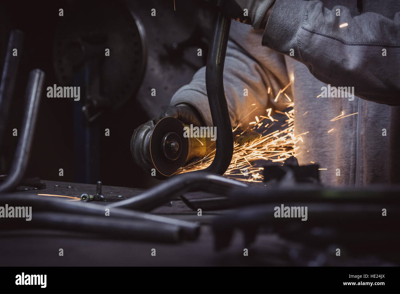 Grinding industry production pipe hi-res stock photography and images ...