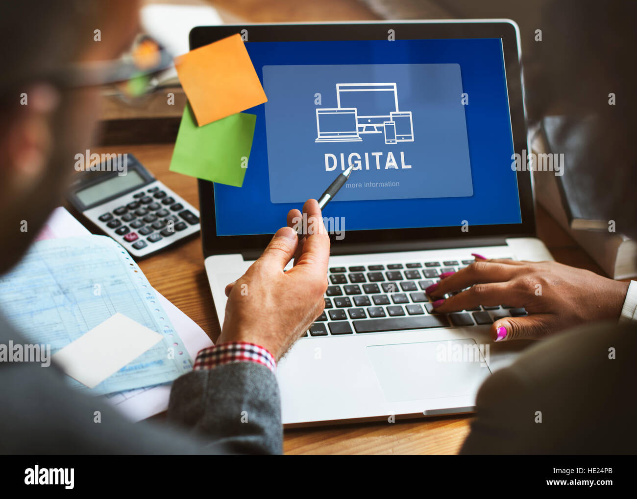 Digital Media Design Innovation Computer Concept Stock Photo - Alamy
