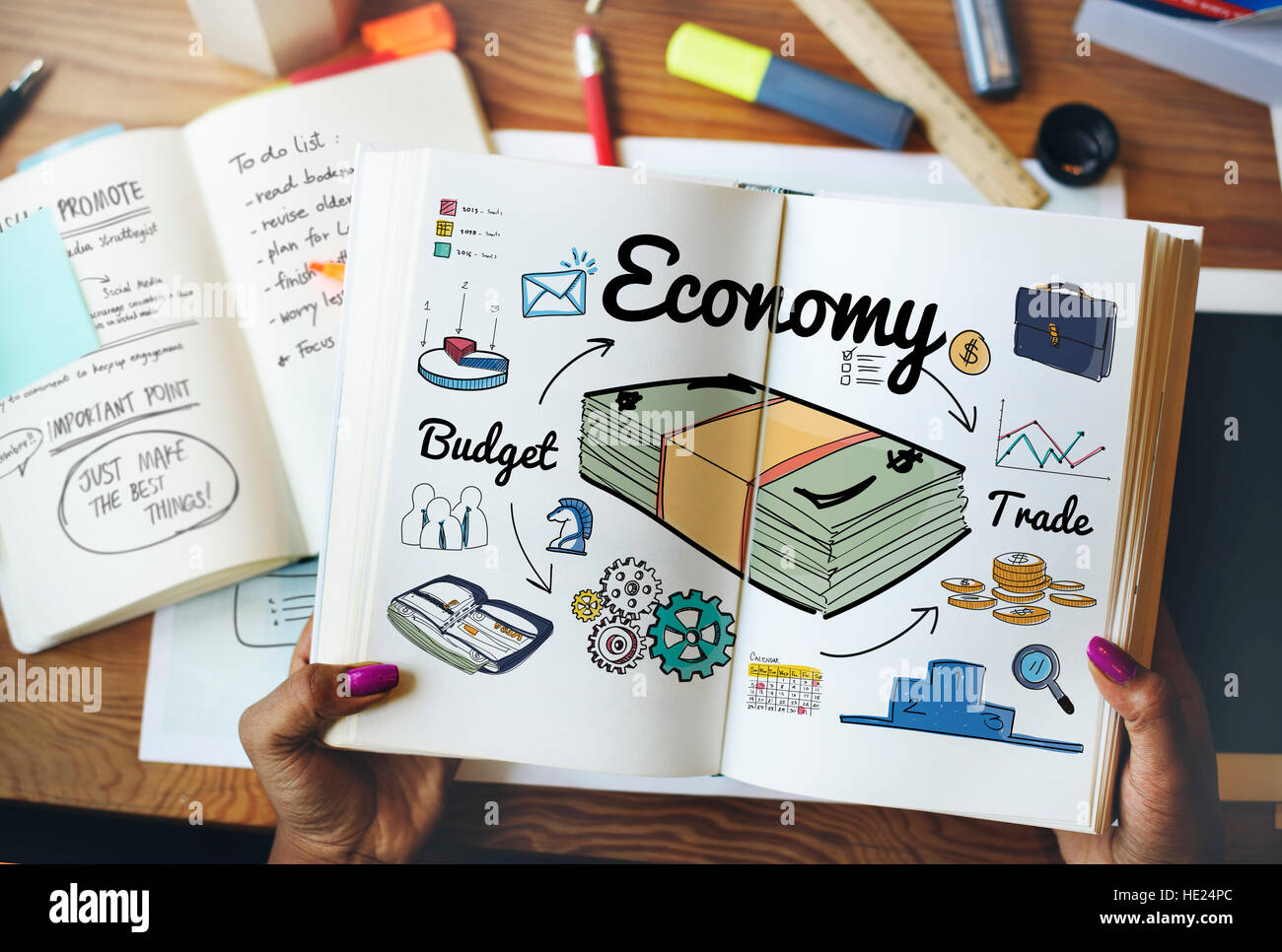 Economy Budget Trade Spending Money Concept Stock Photo - Alamy