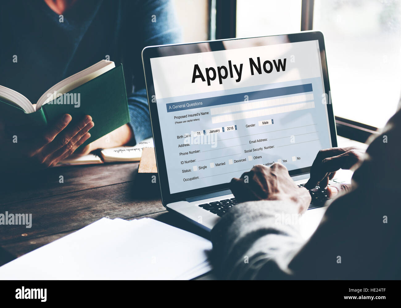 Apply Online Application Form Recruitment Concept Stock Photo - Alamy