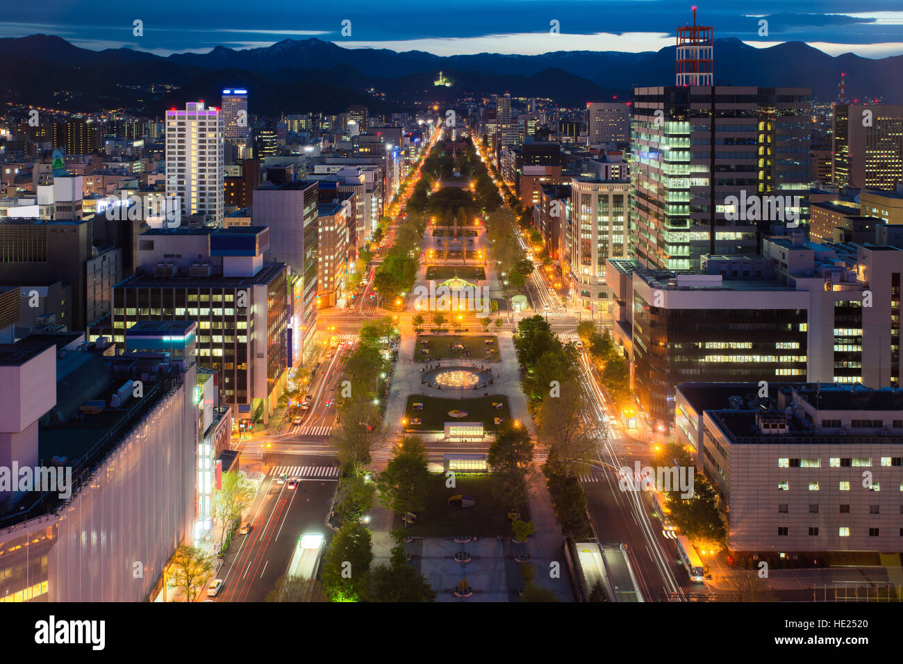 Odori park at night hi-res stock photography and images - Alamy
