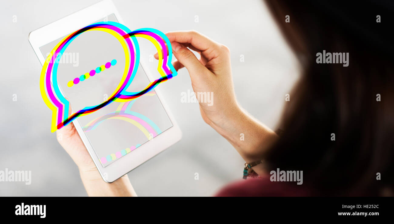 Technology Gadget Application Icons Signs Concept Stock Photo - Alamy