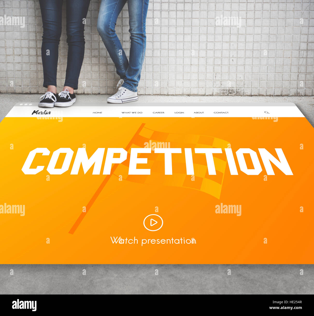 Achievement Competition Strategy Mission Concept Stock Photo - Alamy