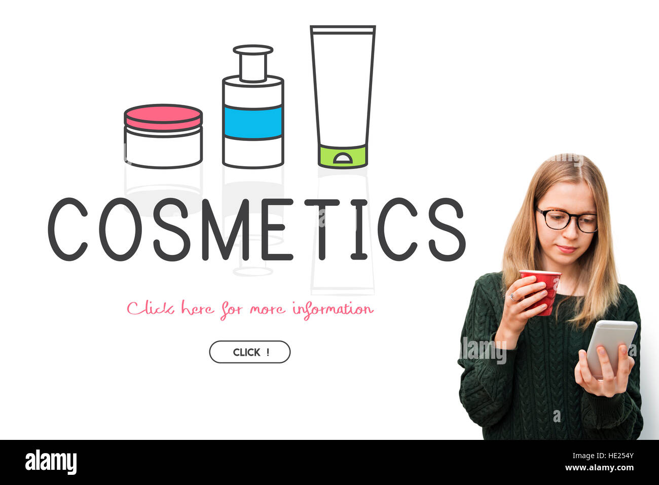 Feminine Beauty Cosmetics Healthcare Products Concept Stock Photo - Alamy