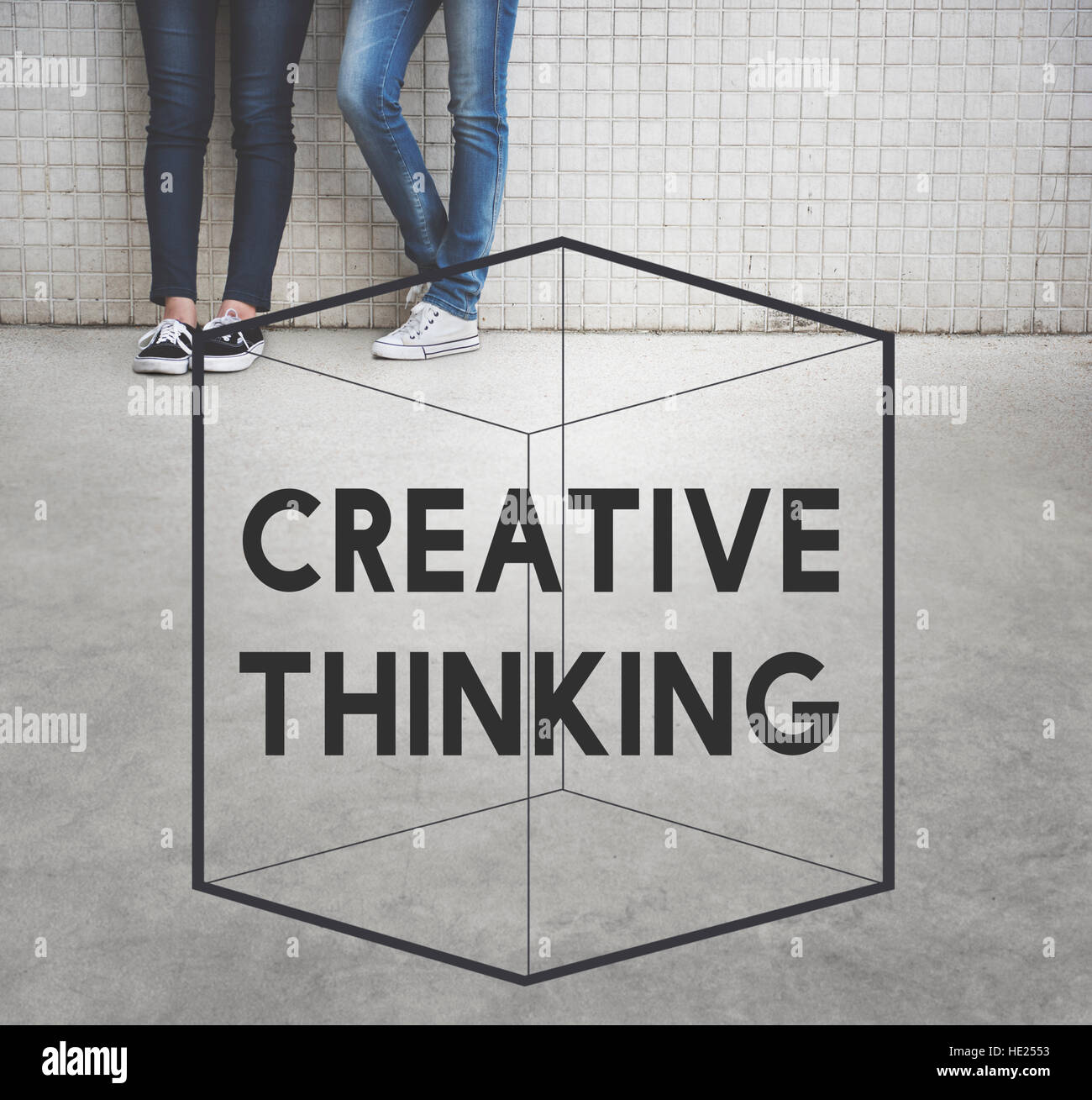 Thinking Out Of The Box Concept Stock Photo - Alamy