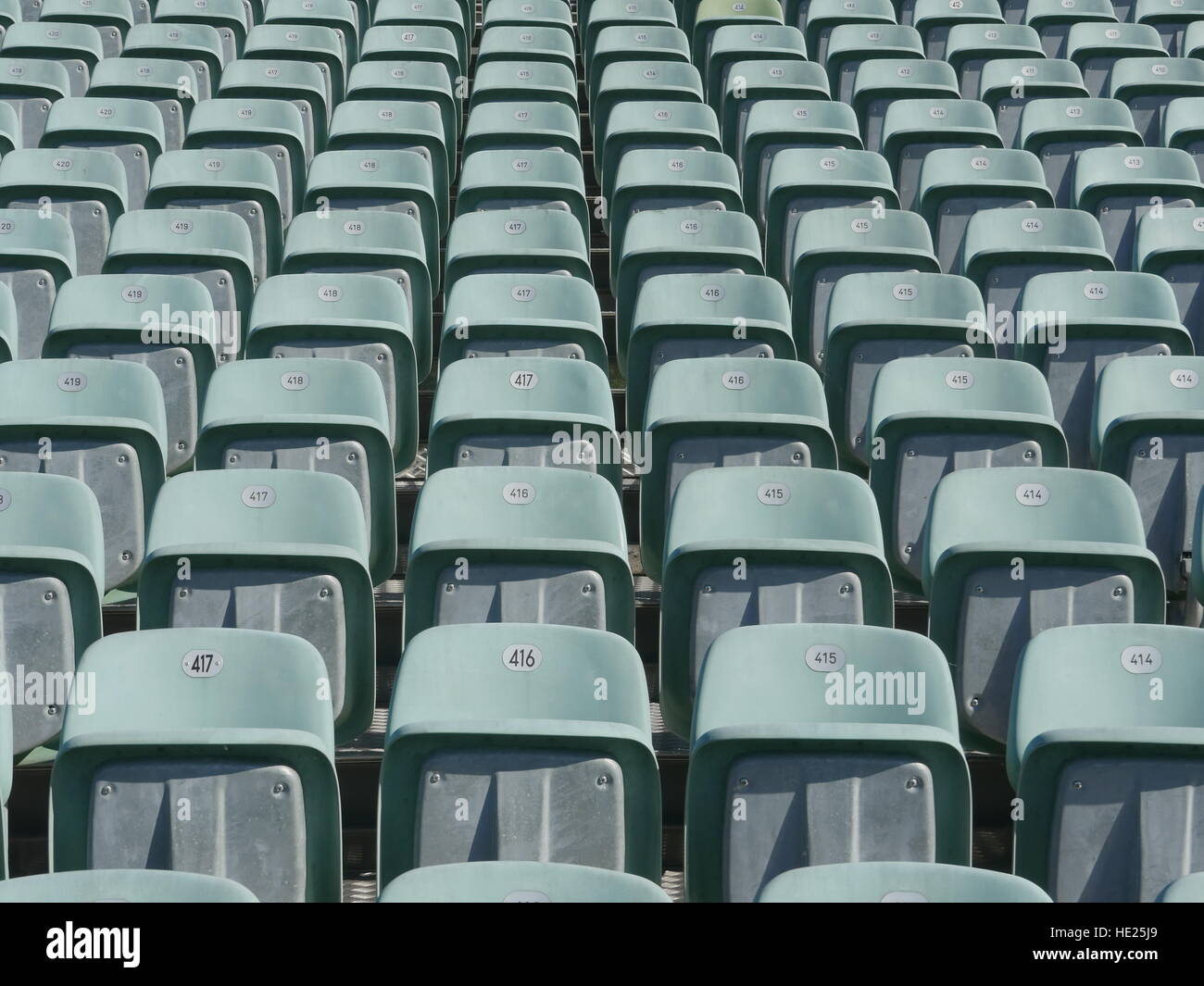 Blue seat football stadium hi-res stock photography and images - Alamy