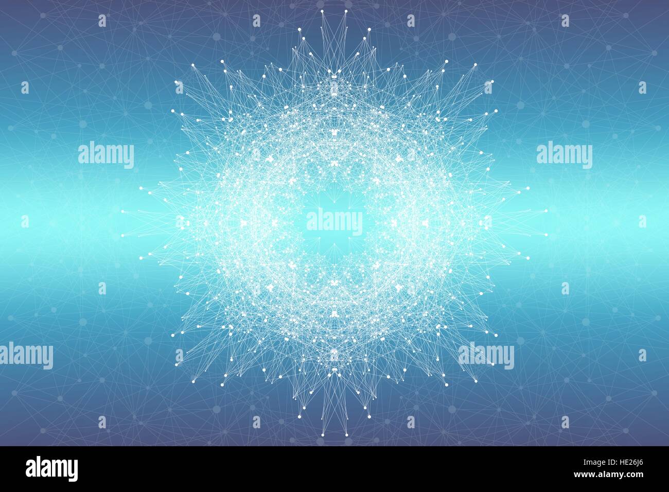 Fractal Element With Compounds Lines And Dots Big Data Complex Graphic Abstract Background