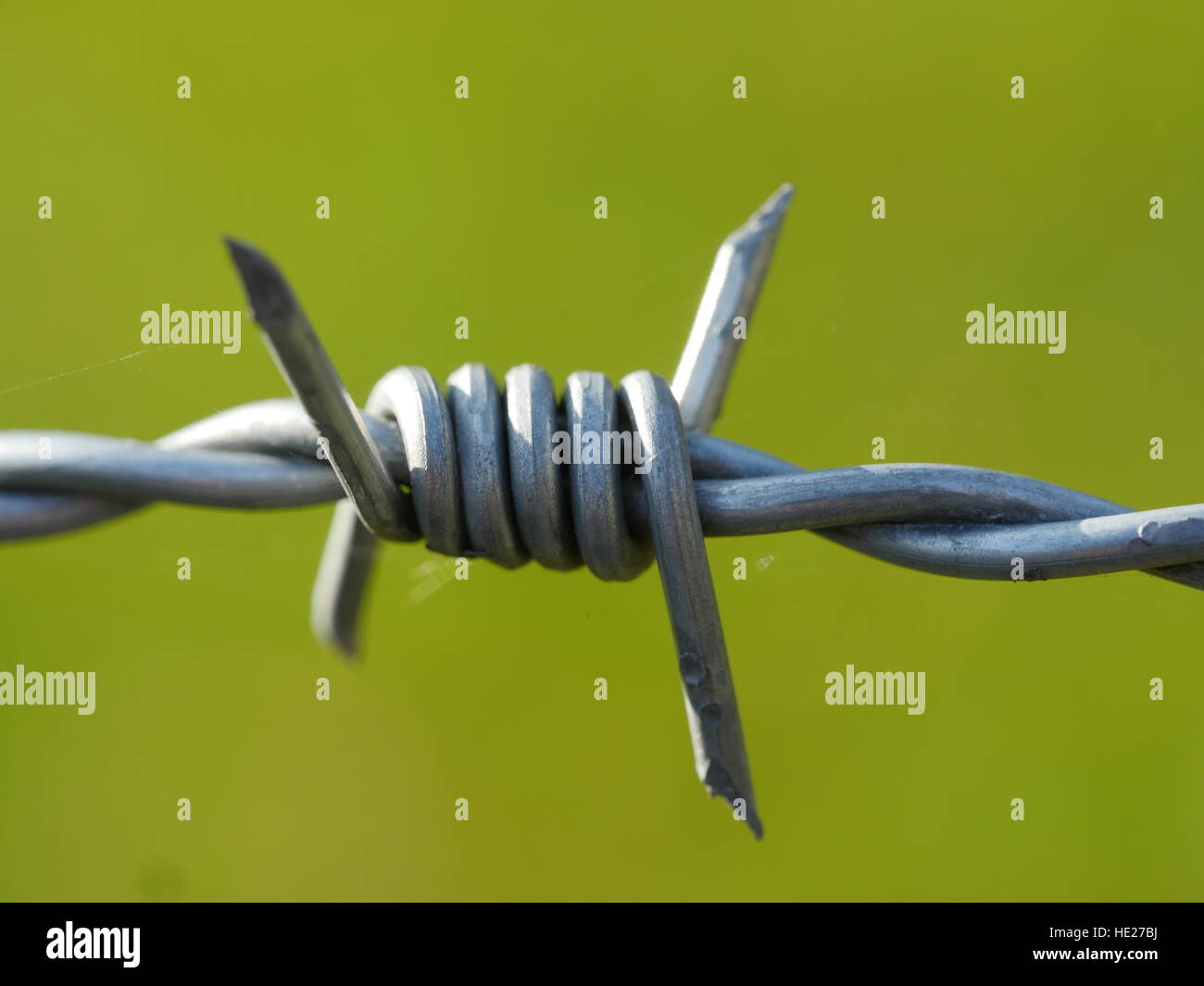 Barbed wire sharp danger security fence hi-res stock photography and ...