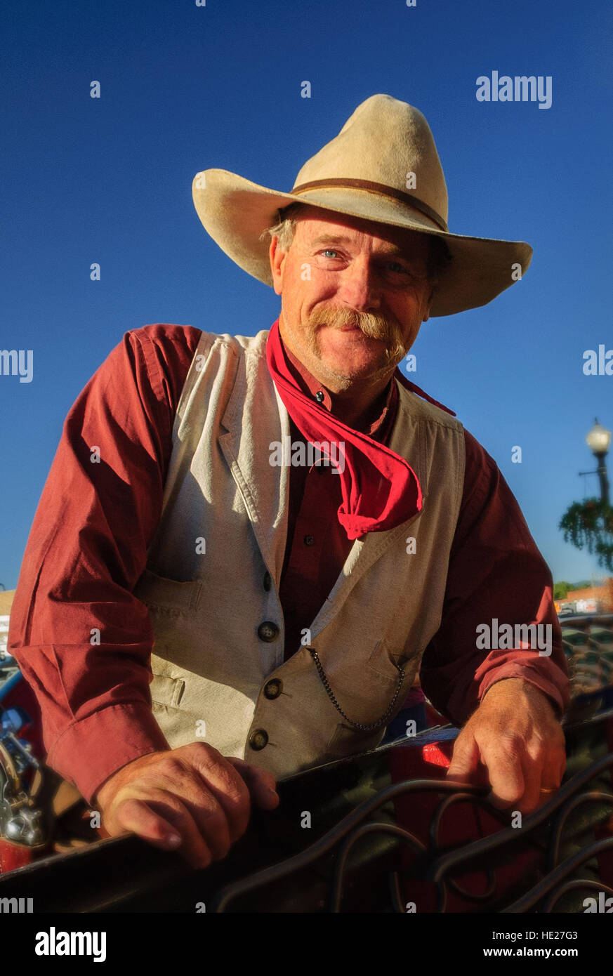 Cowboy with mustache hi-res stock photography and images - Alamy