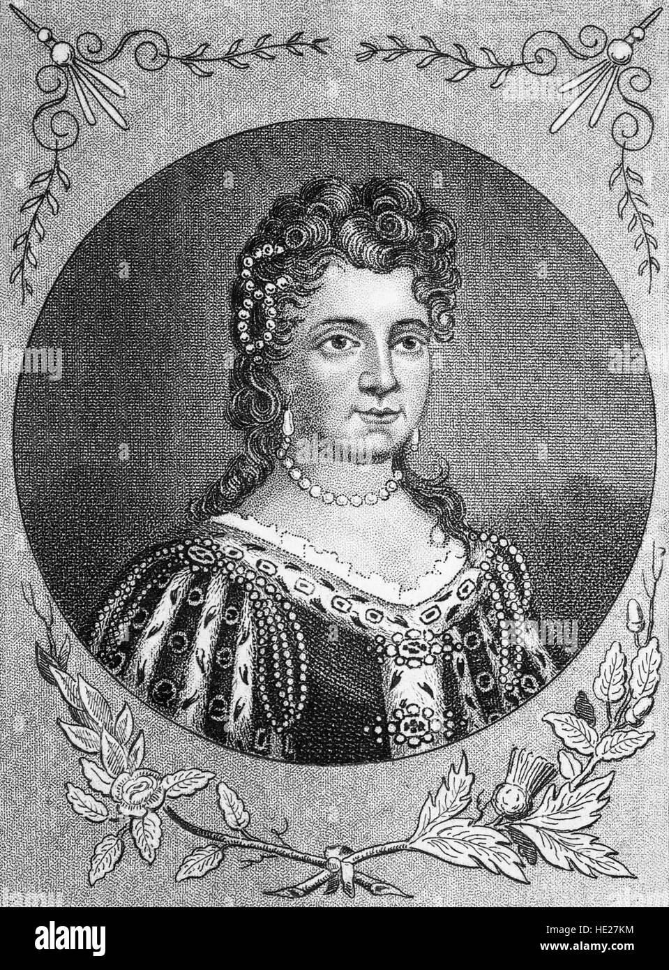 Queen Mary II (1662 – 1694) was joint monarch of England, Scotland, and ...