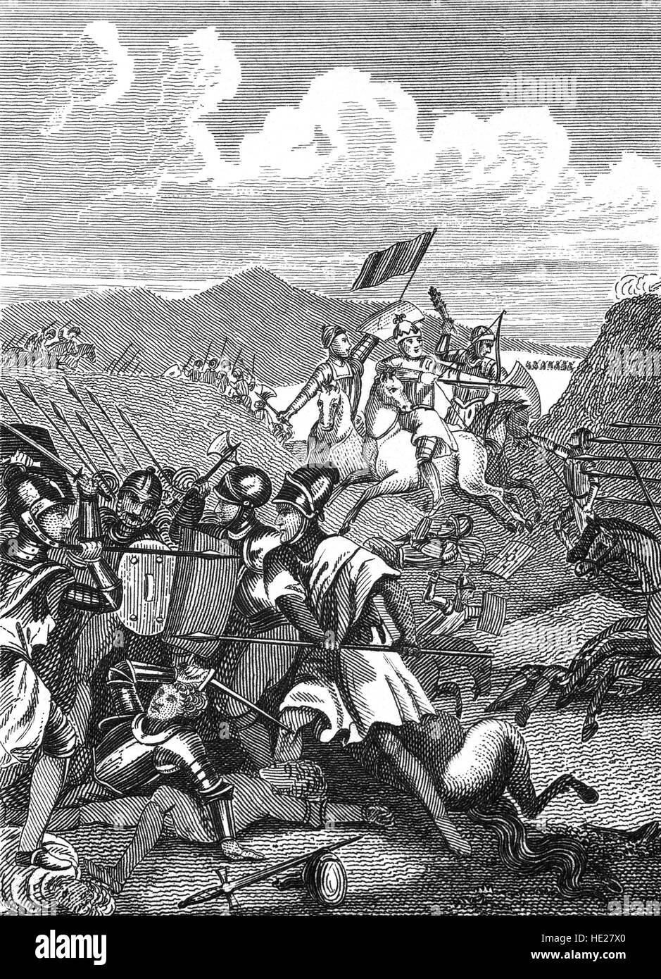 The Battle of Crécy (1346), also called Battle of Cressy, was an ...