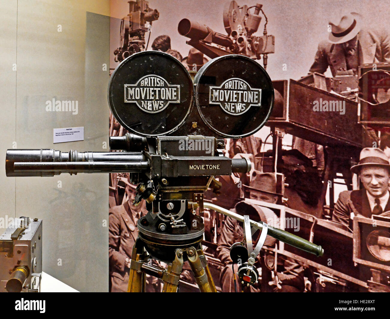 Tyneside Film Theatre museum Movietone News camera Stock Photo - Alamy