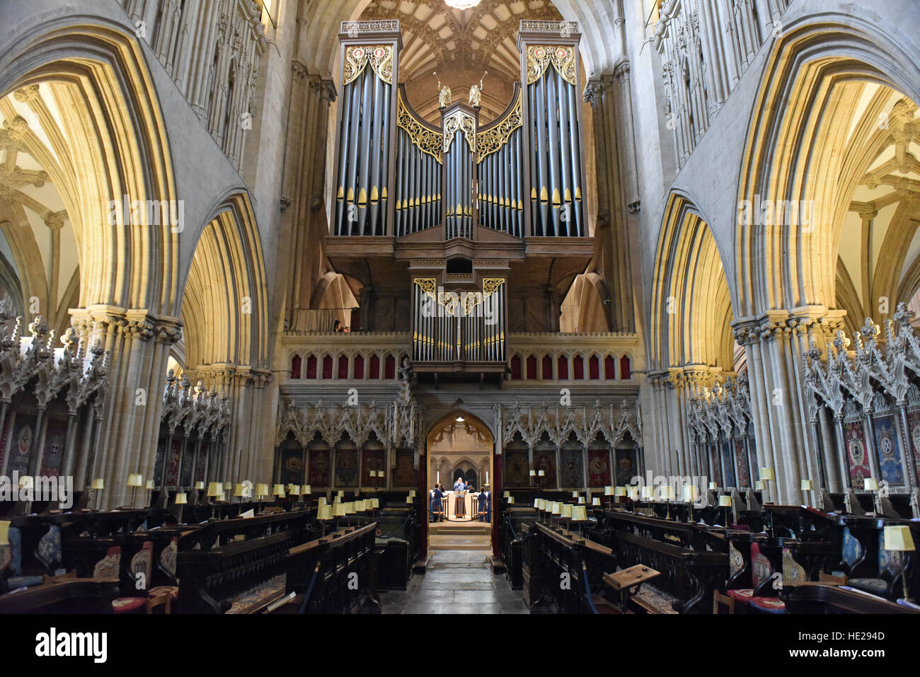 Wells cathedral quire hi-res stock photography and images - Alamy