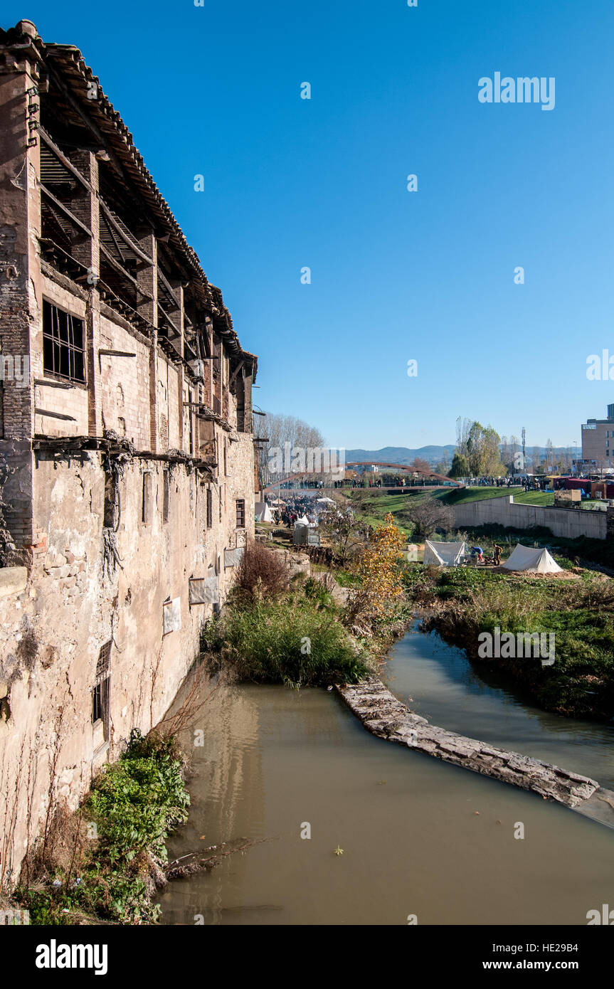 Old facades in the City of Vic, Catalonia, Spain Stock Photo - Alamy