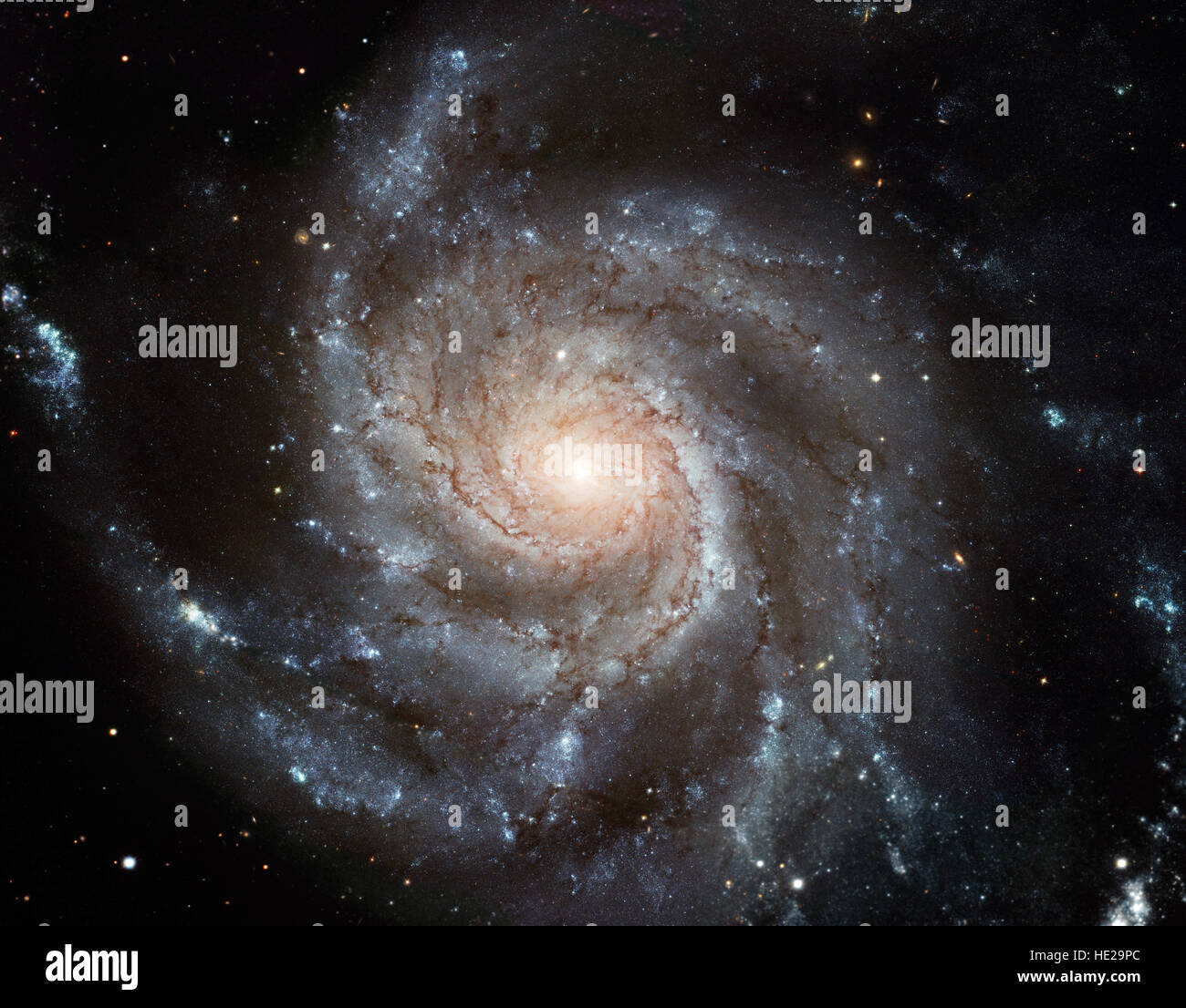 This giant spiral disk of stars, dust and gas is 170,000 light-years ...