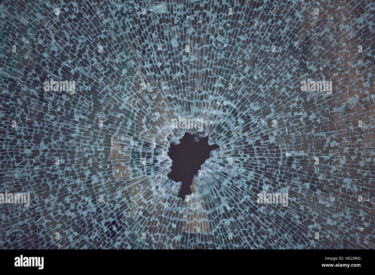Amazing shattered glass Window Stock Photo - Alamy