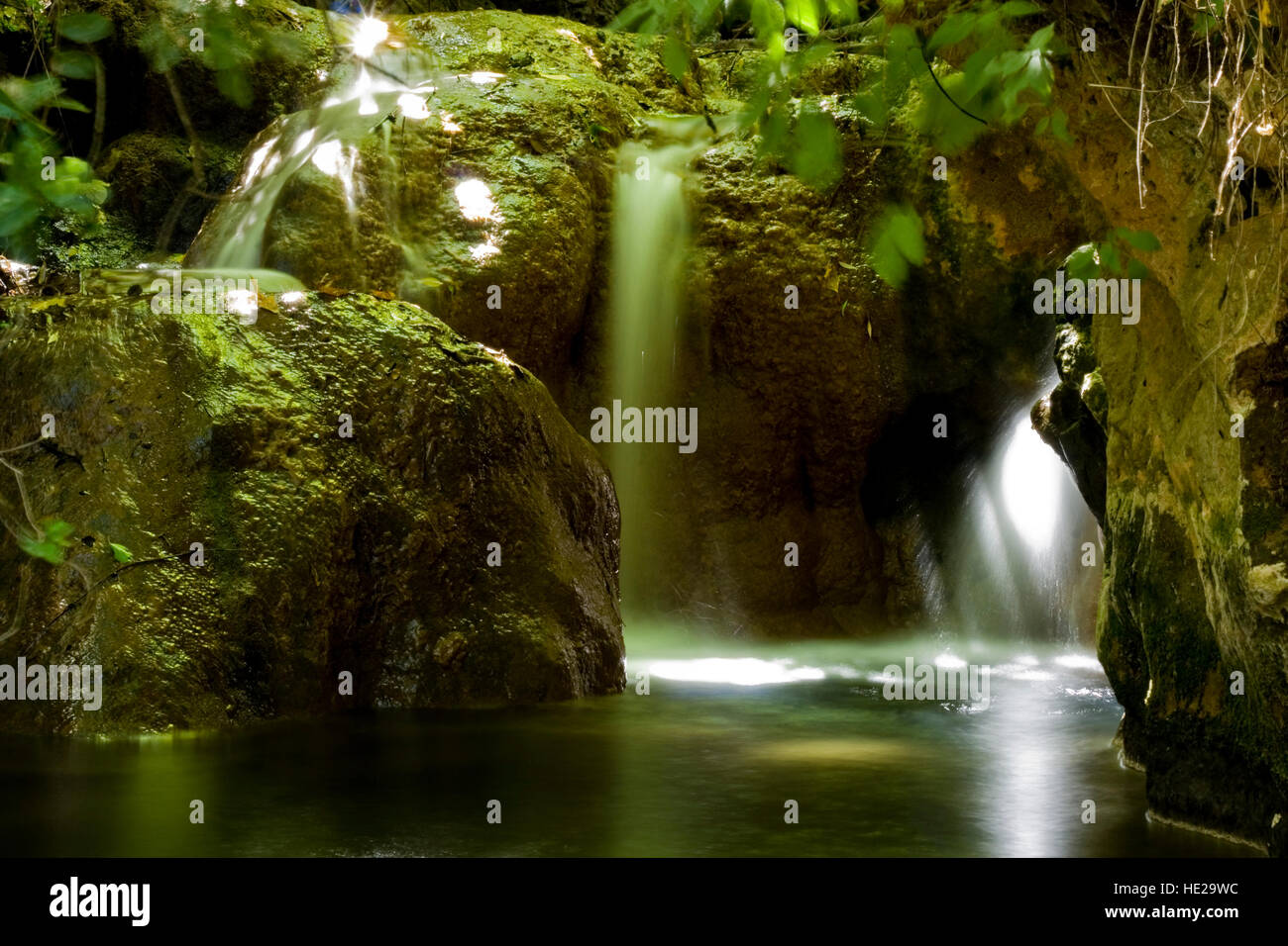 Waterfalls in Israel, Views of the Holy Land Stock Photo - Alamy