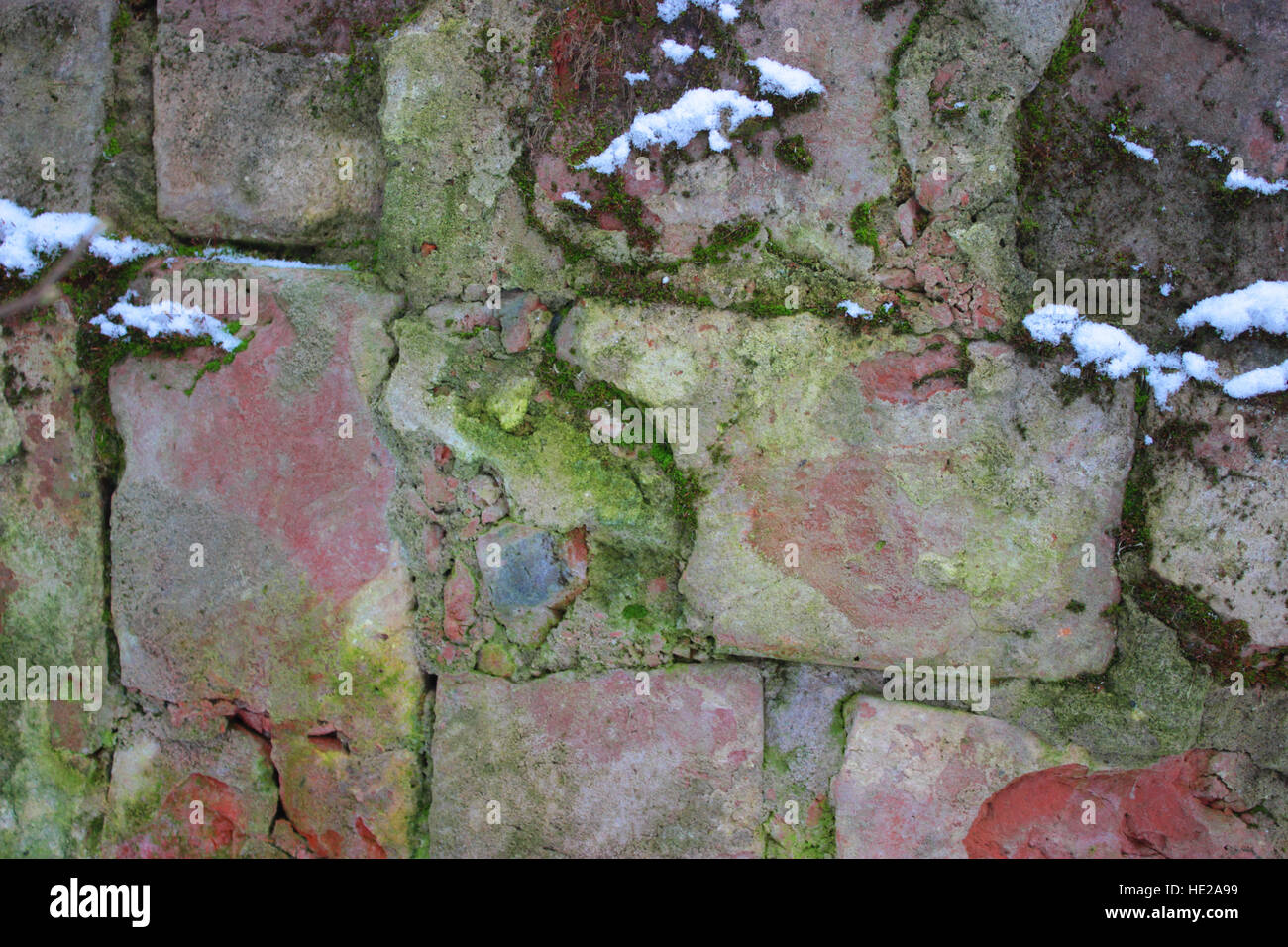 old burned frozen mold brick background Stock Photo - Alamy
