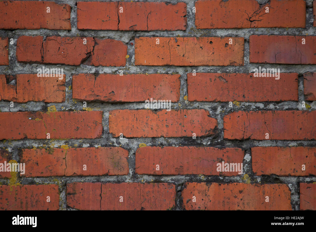aged red brick wall close up background Stock Photo - Alamy