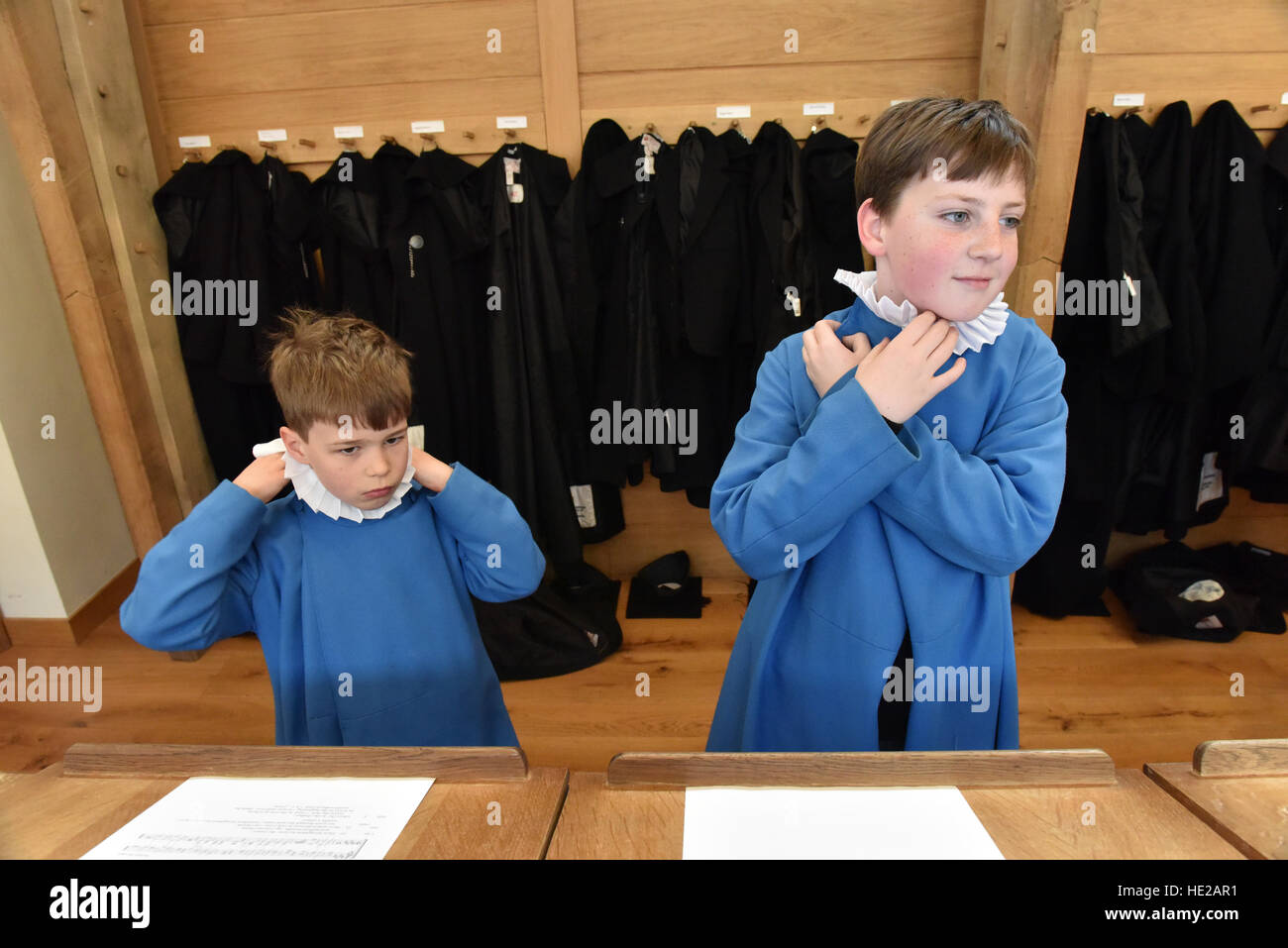 Putting on cassock hi-res stock photography and images - Alamy
