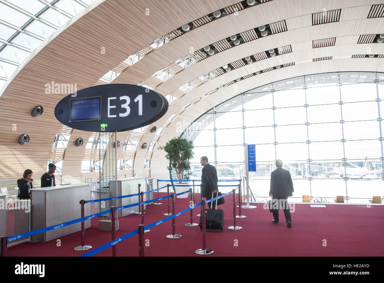 Charles de Gaulle,CDG, Airport Terminal 2E designed by Paul Andreu ...