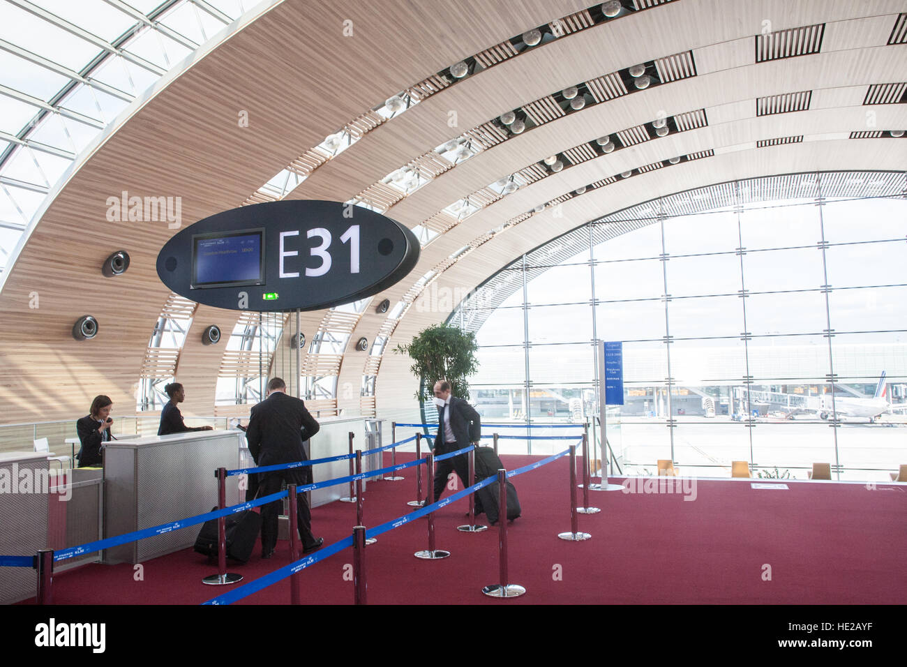 Charles de Gaulle,CDG, Airport Terminal 2E designed by Paul Andreu ...