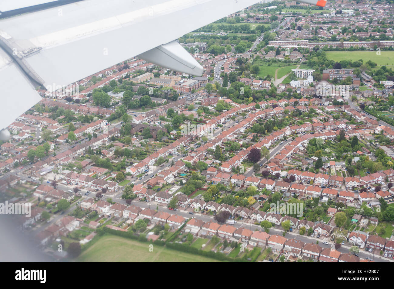 Aerial view of paris from plane hi-res stock photography and images - Alamy
