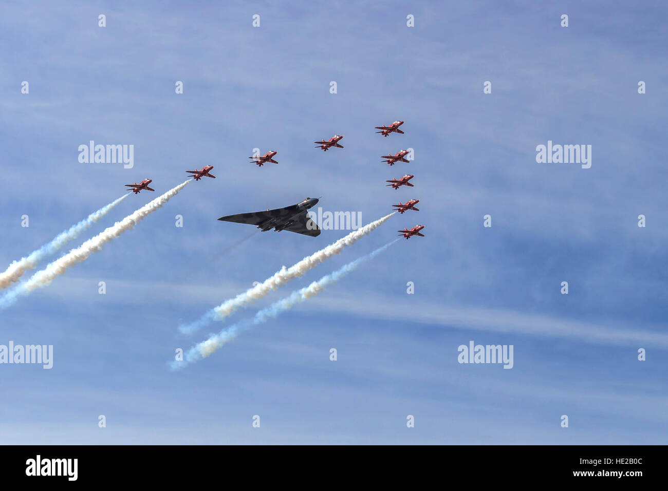 Southport airshow vulcan bomber red arrows hi-res stock photography and ...