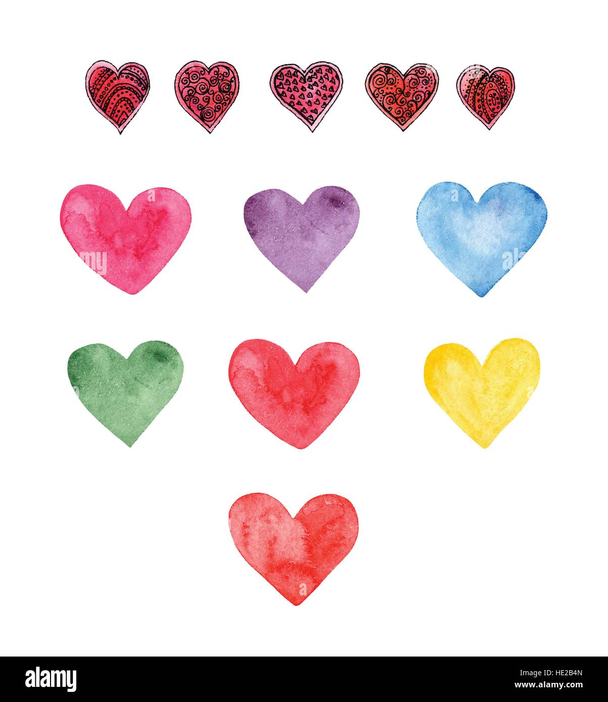 Watercolour clip art hi-res stock photography and images - Alamy