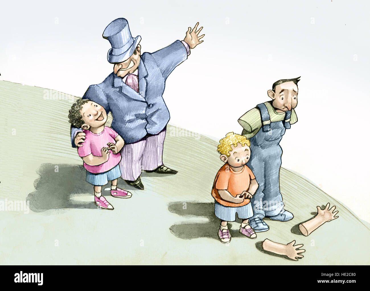 Rich poor hi-res stock photography and images - Alamy