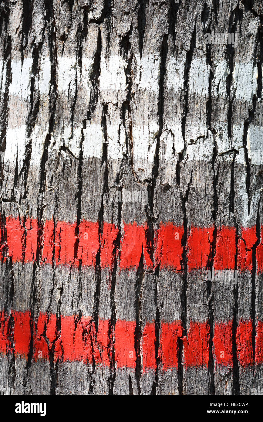 White and red stripes mark hi-res stock photography and images - Alamy