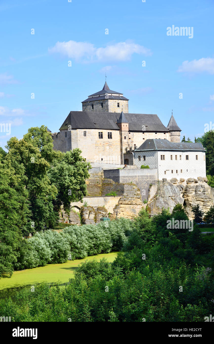 Mighty and strong castle of Kost in the Bohemian Paradise Stock Photo ...