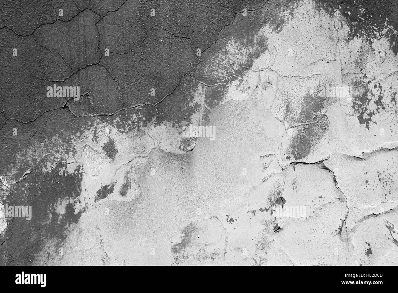 Weathered plaster wall texture in black and white contrast Stock Photo ...