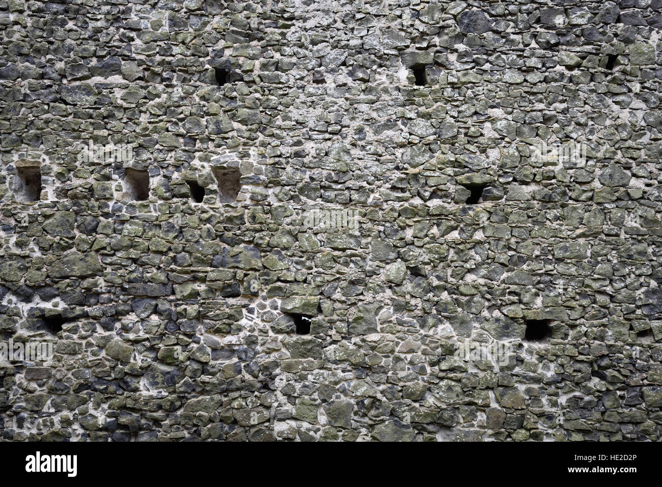 Ancient castle stone wall rampart texture Stock Photo - Alamy