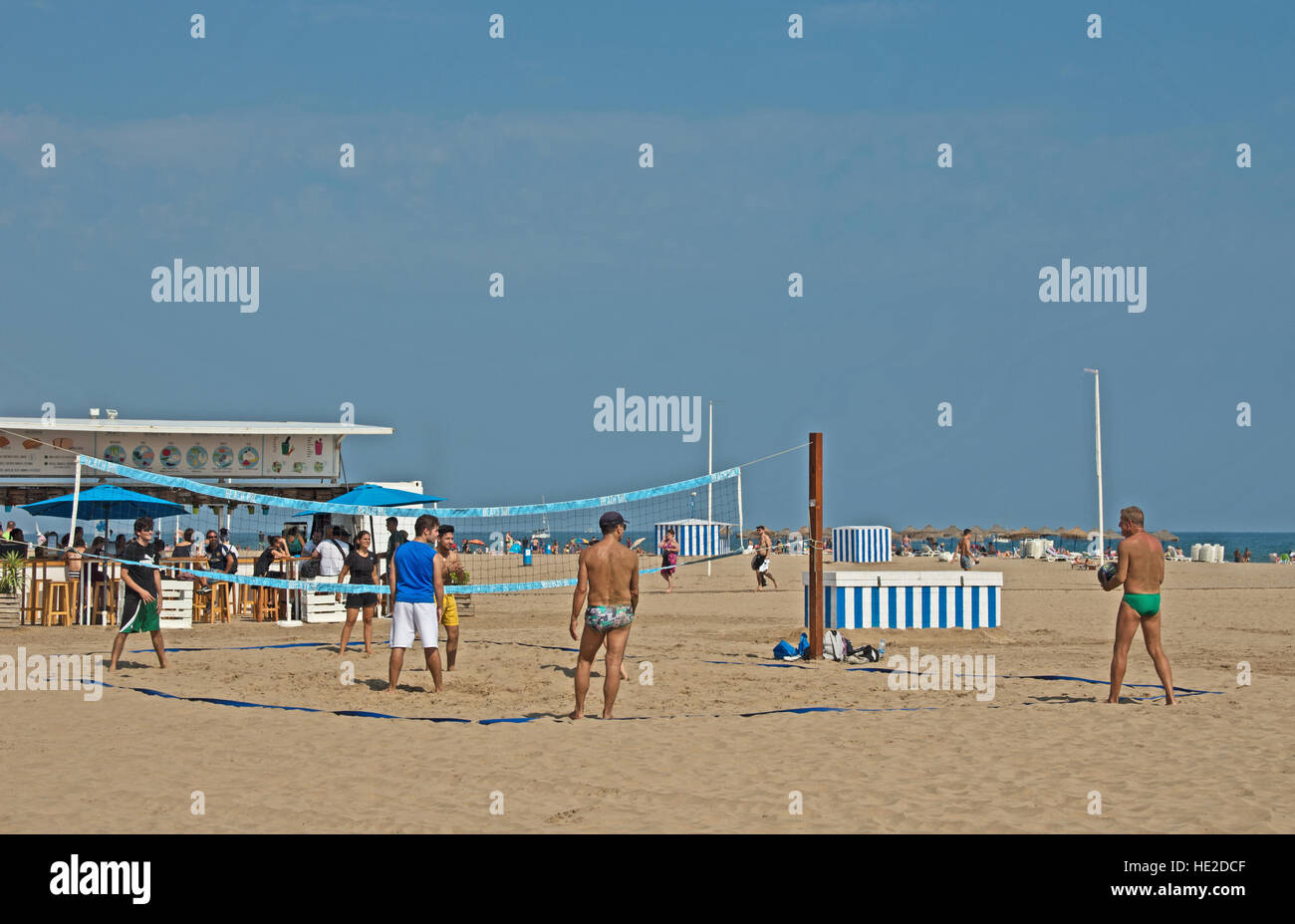 Valencia, Beach Ball, Spain, Europe Stock Photo - Alamy