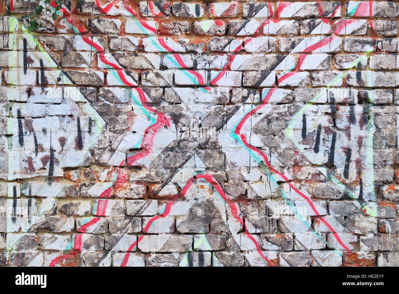 Big sprayed x sign on a brick wall Stock Photo - Alamy