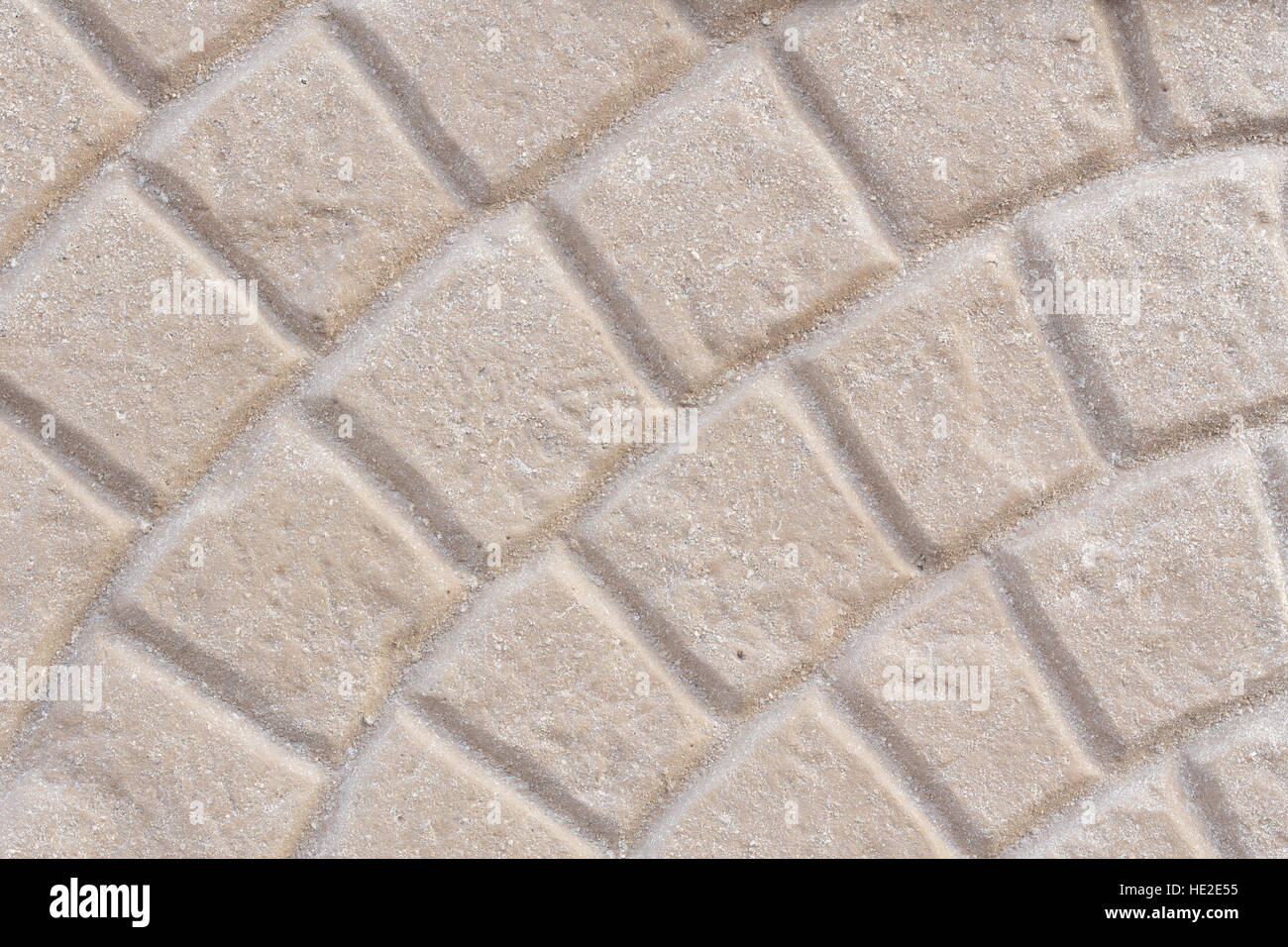 Beige tiled pavement texture background Stock Photo - Alamy