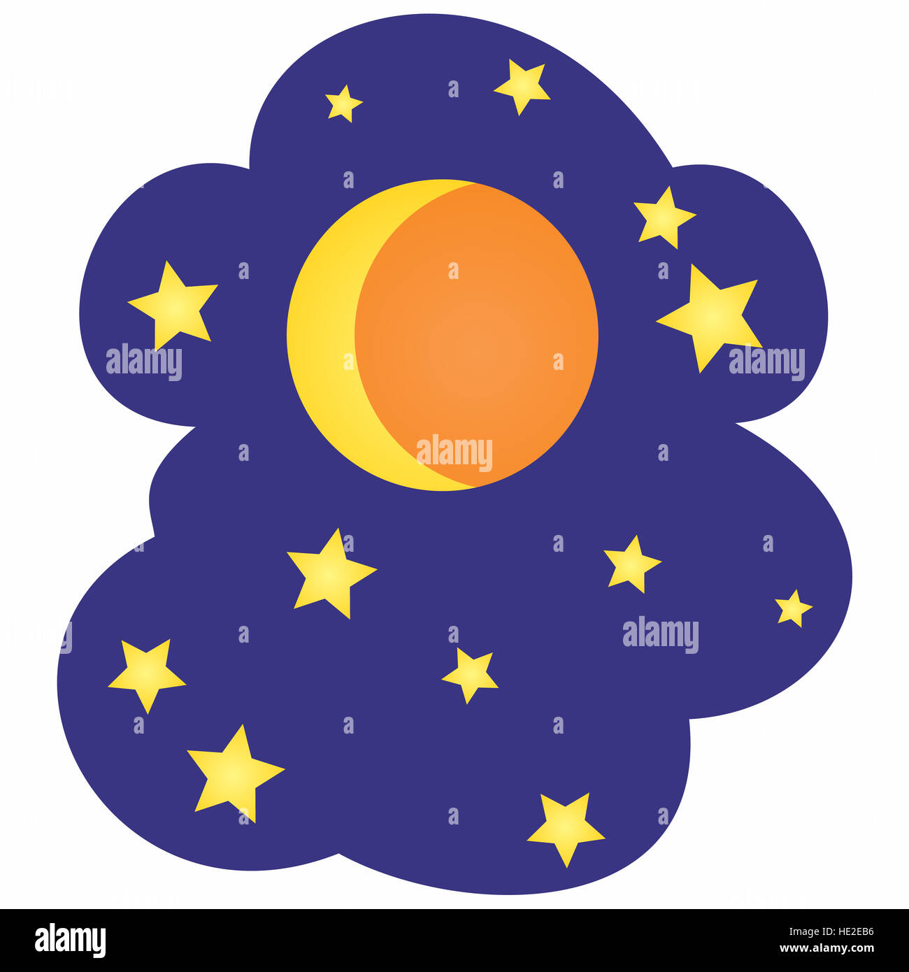 Cartoon night hi-res stock photography and images - Alamy