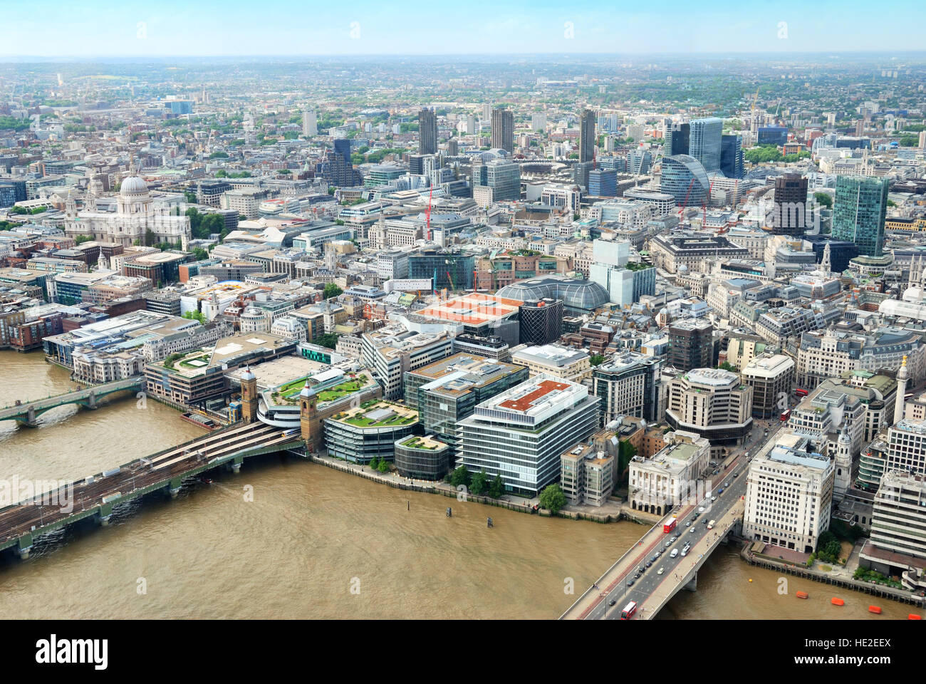 Central London buildings viewed from above Stock Photo - Alamy