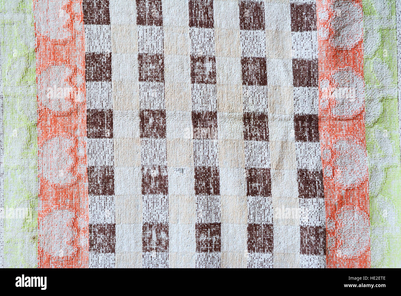 Abstract Tiled Towel washed background Stock Photo - Alamy