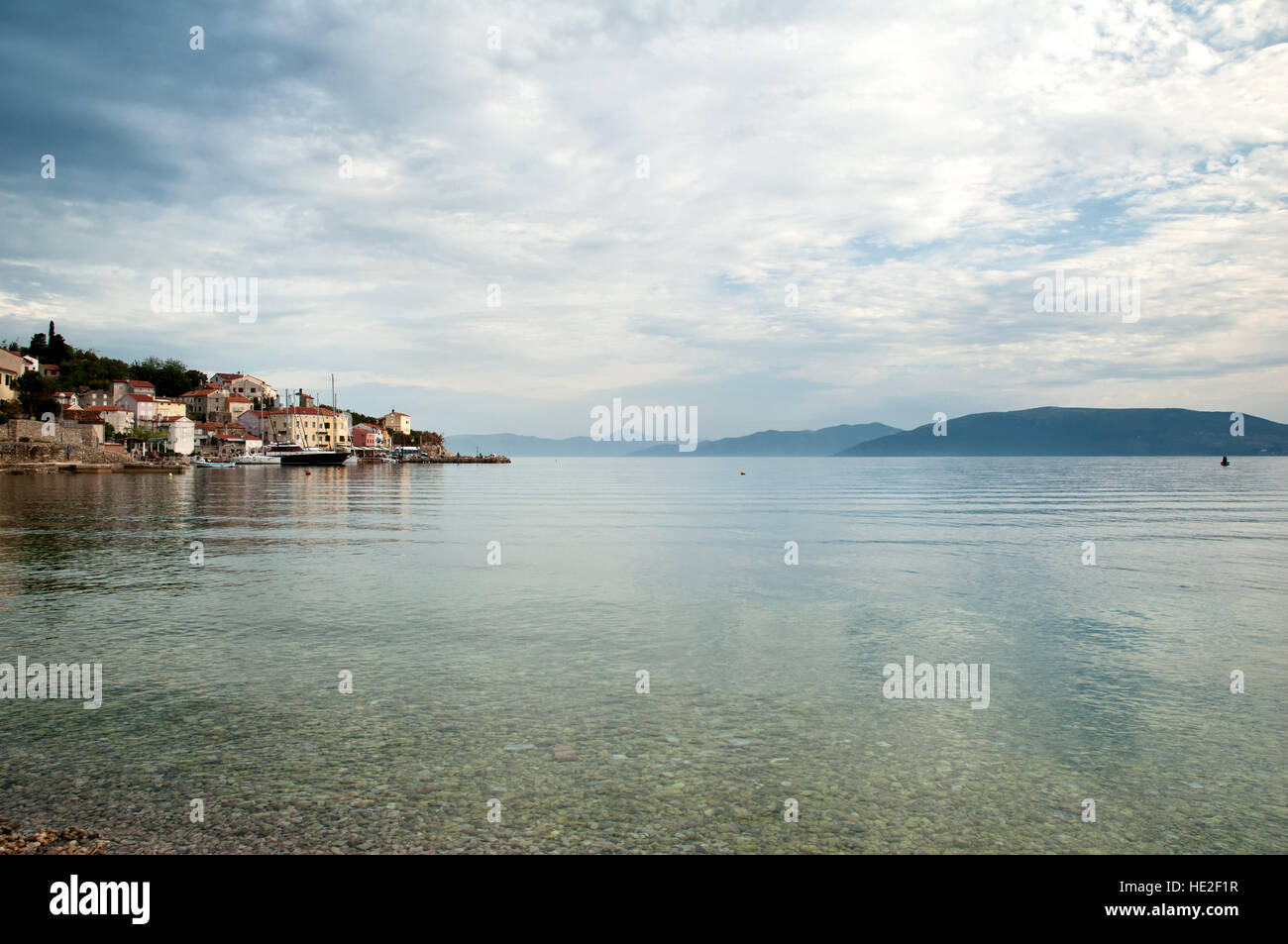 Valun Village Port on the Island of Cres in Croatia Stock Photo - Alamy