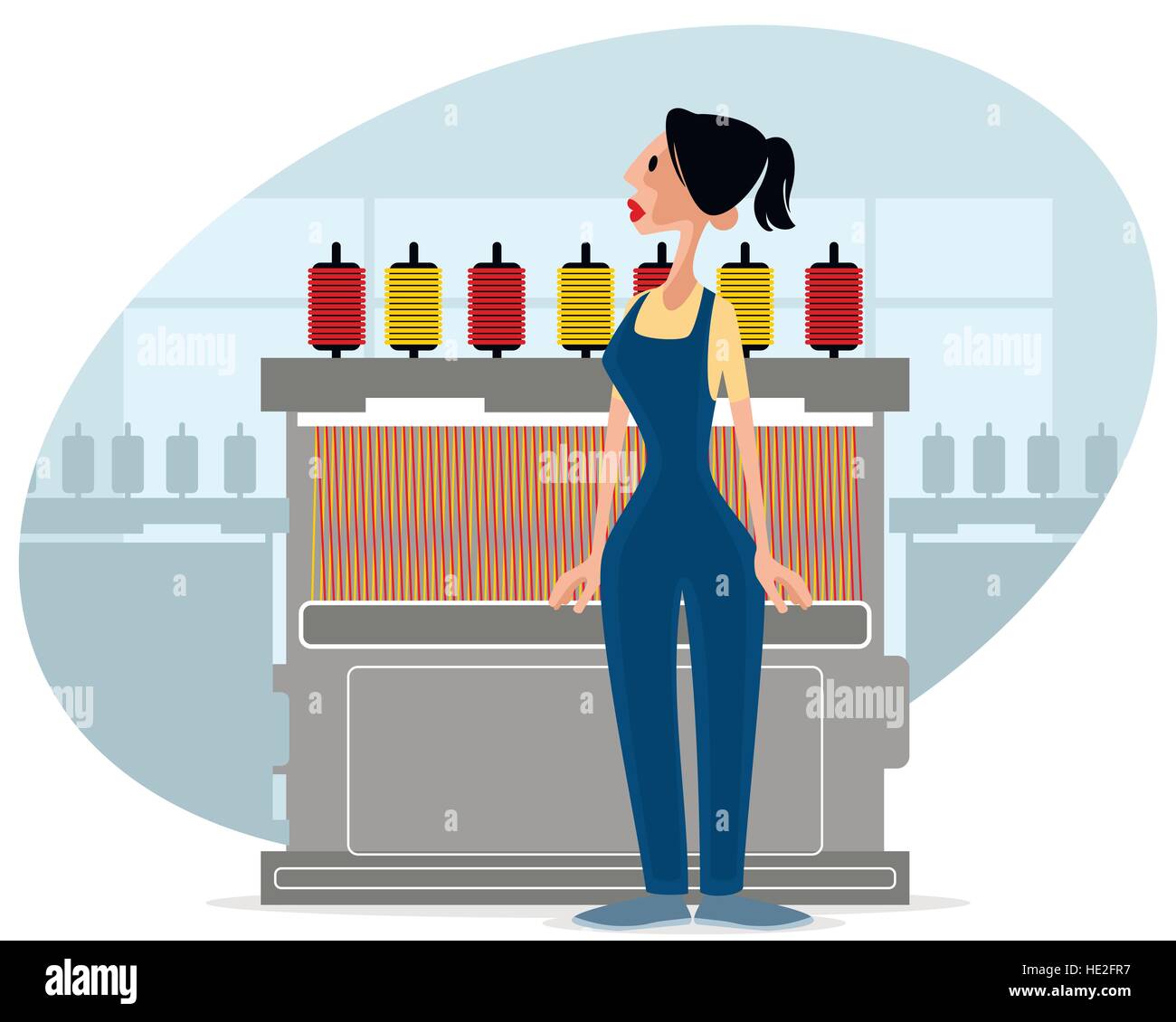 Old yarn Stock Vector Images - Alamy