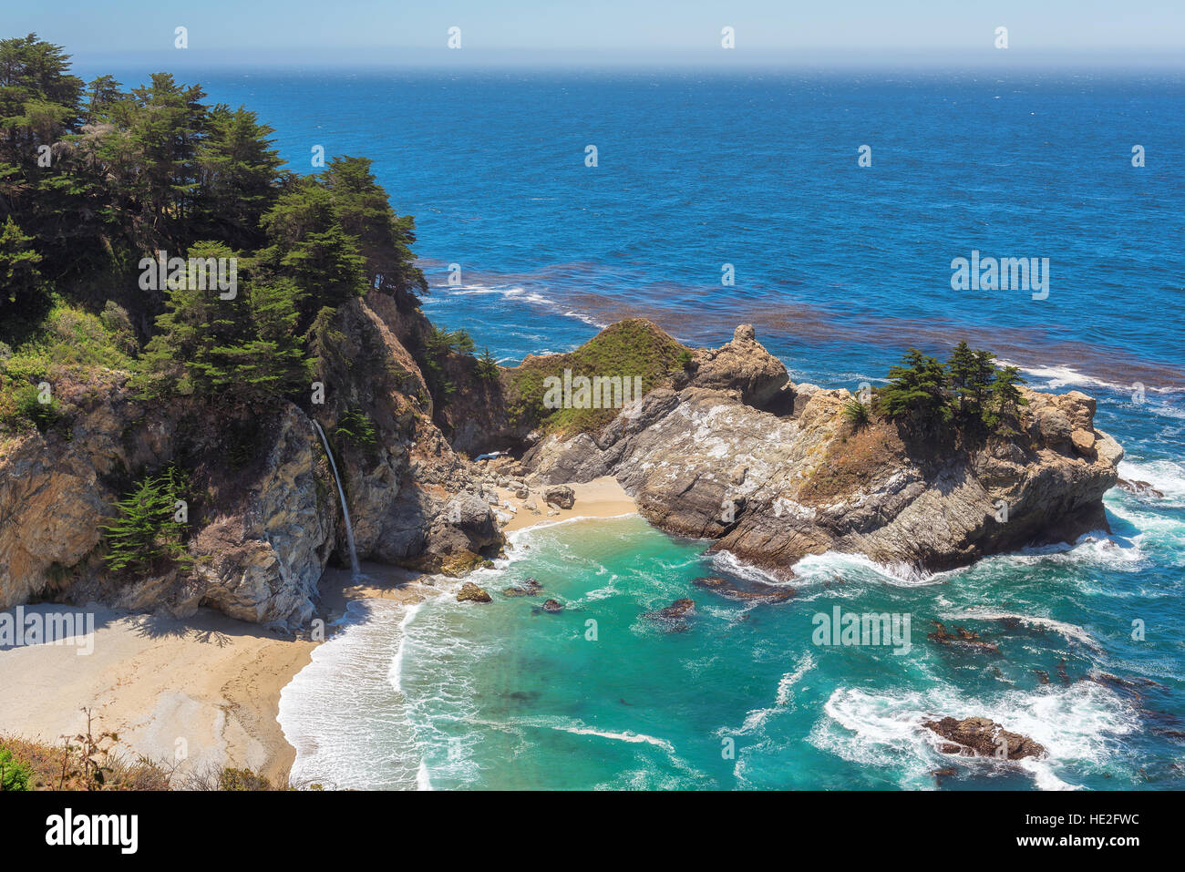 Beautiful beach on Pacific coast Stock Photo - Alamy