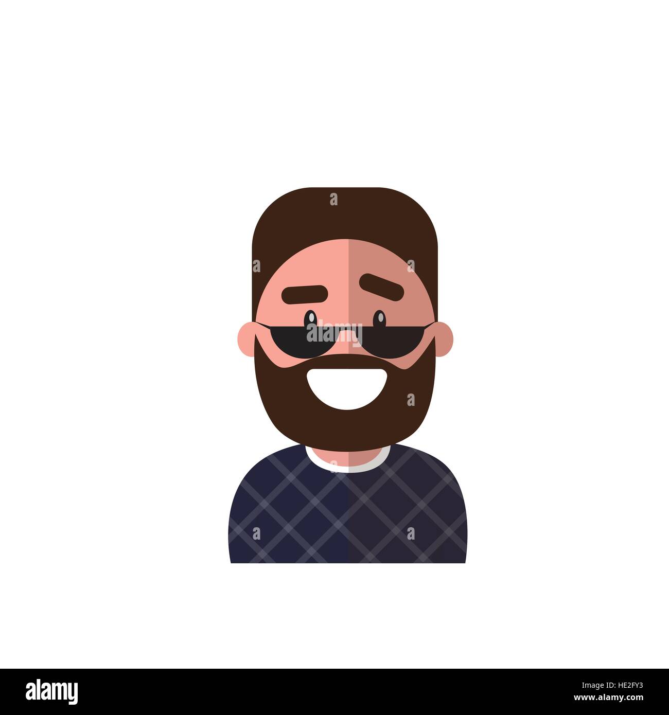 Beard guy logo Stock Vector Images - Alamy