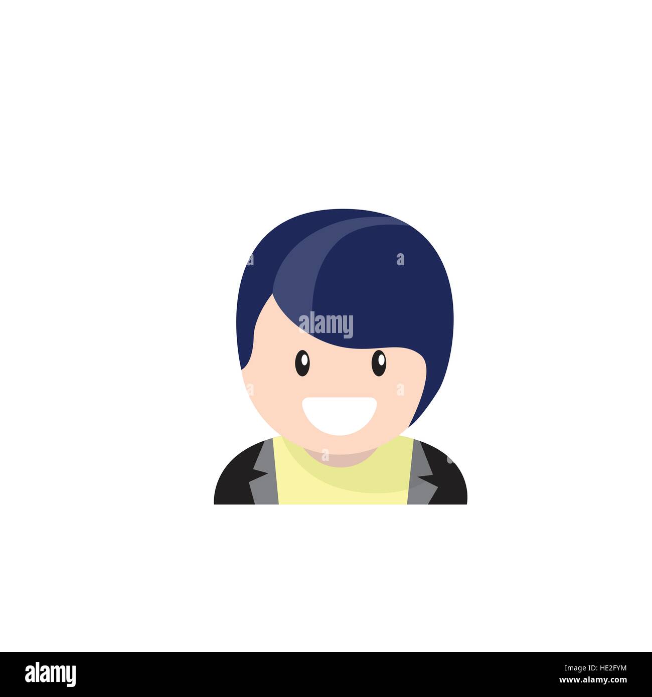 Profile Icon Male Avatar Man, Hipster Cartoon Guy Beard Portrait ...