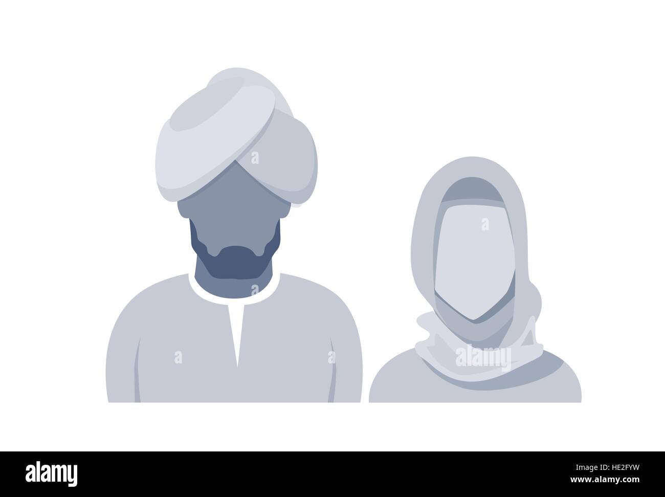 Middle eastern couple Stock Vector Images - Alamy