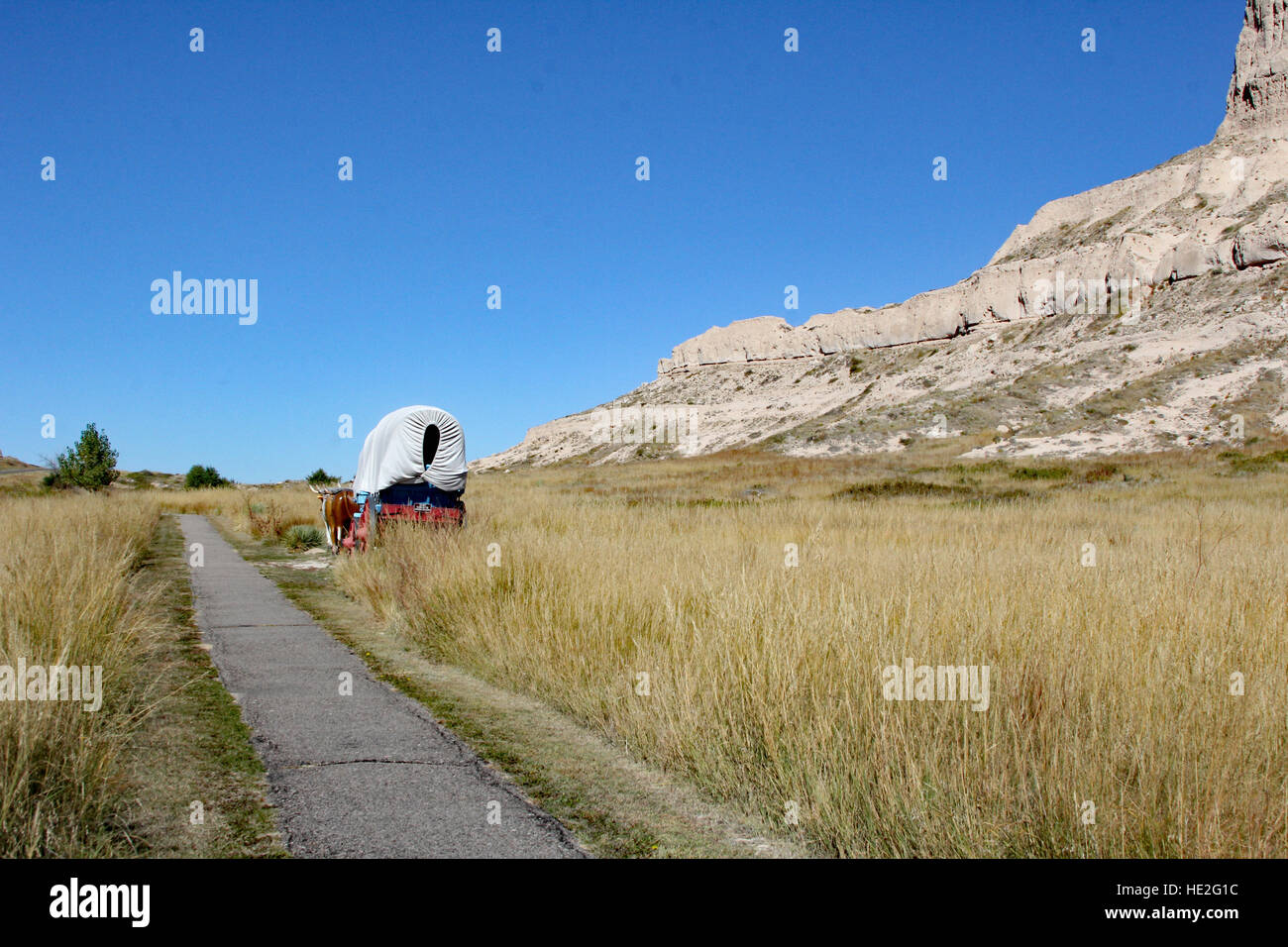 Scotts Bluff National Monument on the Oregon Trail at Mitchell Pass ...