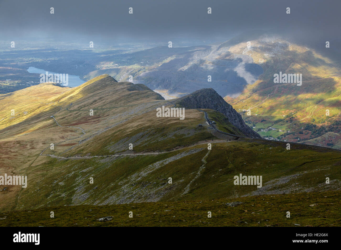 Snowdon mountain railway station llanberis hi-res stock photography and ...