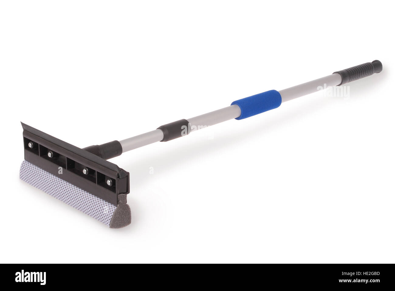 Window washing brush. Squeegee for glass isolated on white background ...